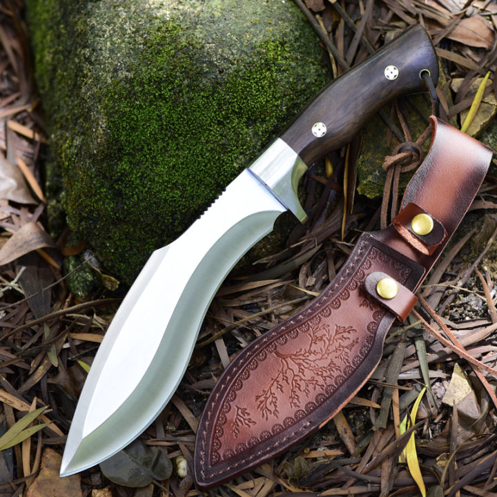 Outdoor integrated steel machete portable long leg dog knife wilderness ...