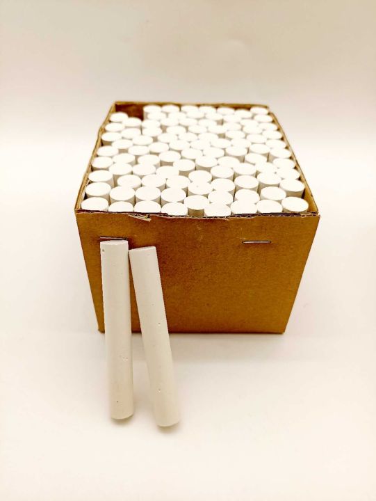 100stick per 1 box WT White chalk school suplies | Lazada PH