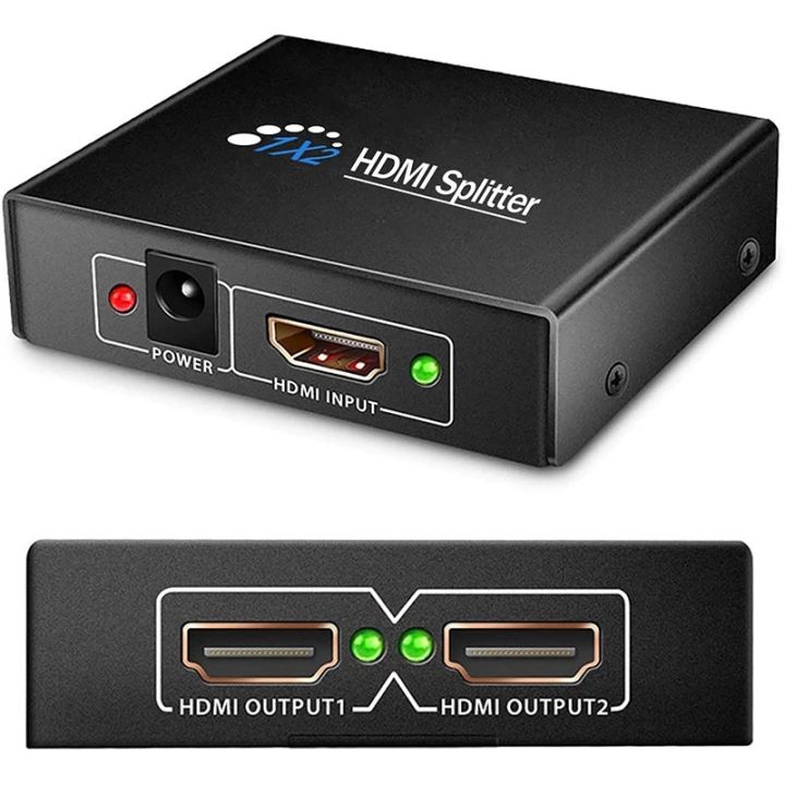HDMI Splitter 1x2 HDMI Splitter Distributor 1080P Dual Monitors ...