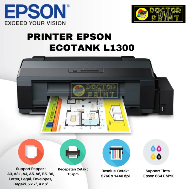 Printer Epson L1300 A3 Print Only InkTank | Lazada Indonesia