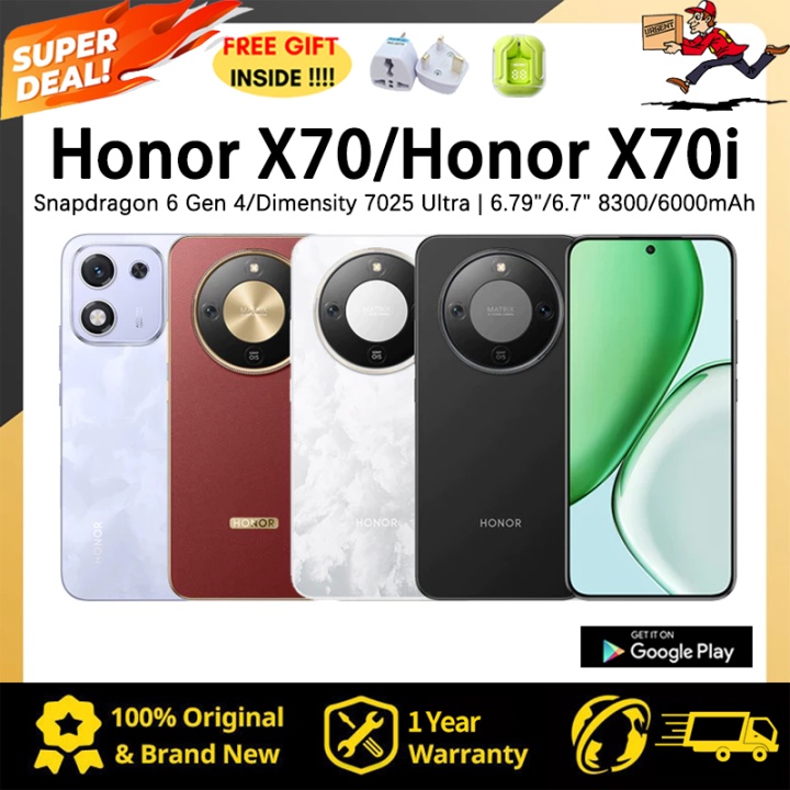 Honor X70 Smartphone Snapdragon 6 Gen 4 6.79" 8300 mAh 80W Fast ...