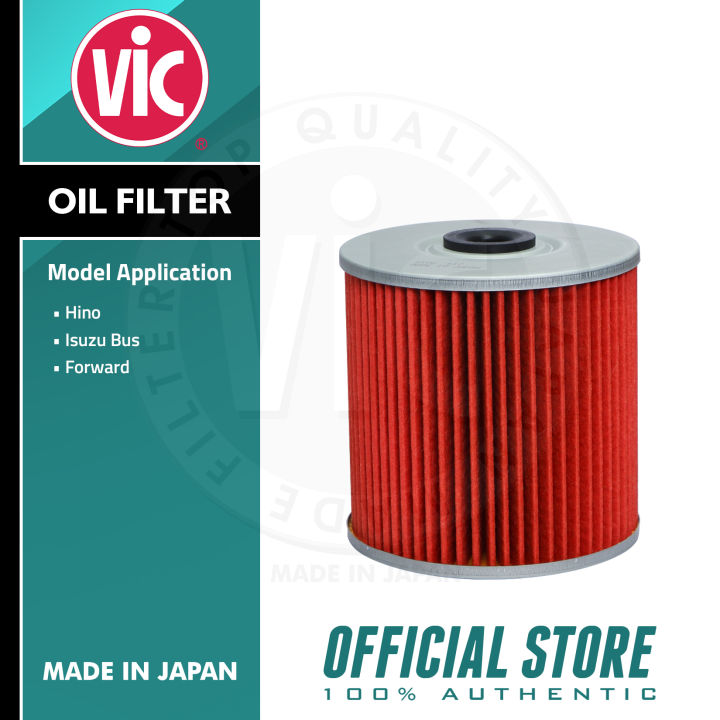 VIC Oil Filter Element Type O-617 For Hino, Isuzu Bus, Forward | Lazada PH