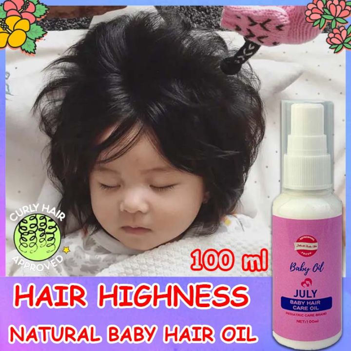 JULY Hair Highness Natural Baby Hair Oil Baby Naturals 100ml | Lazada PH