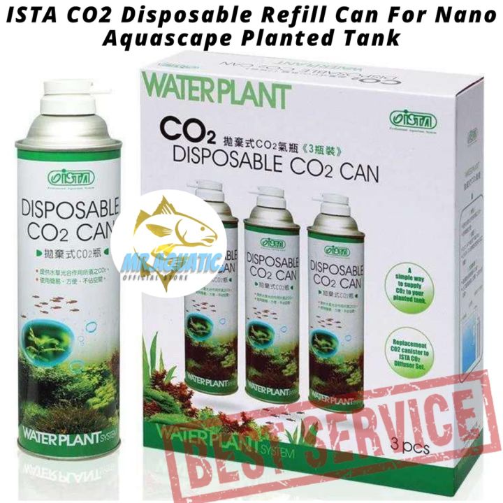 ISTA CO2 Disposable Refill Can For Nano Aquascape Planted Tank | Lazada