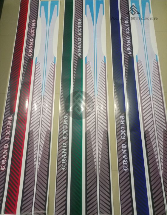 Stiker mobil sticker body mobil kijang grand extra 1.5 stiker Lis body ...