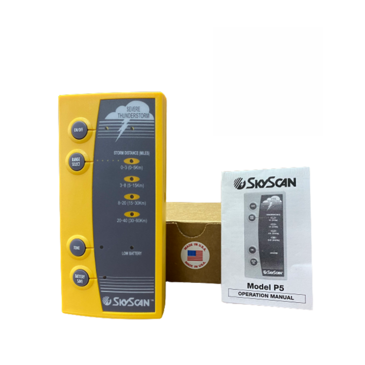SkyScan Model P5-3 Lightning Detector Thunderstorm Rain Portable ...