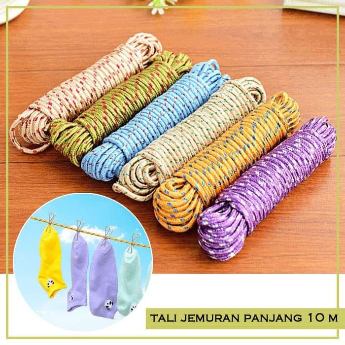 Sopo Ngiro 10M Tali Jemuran Pakaian Multifungsi Bahan Nilon - Tali ...