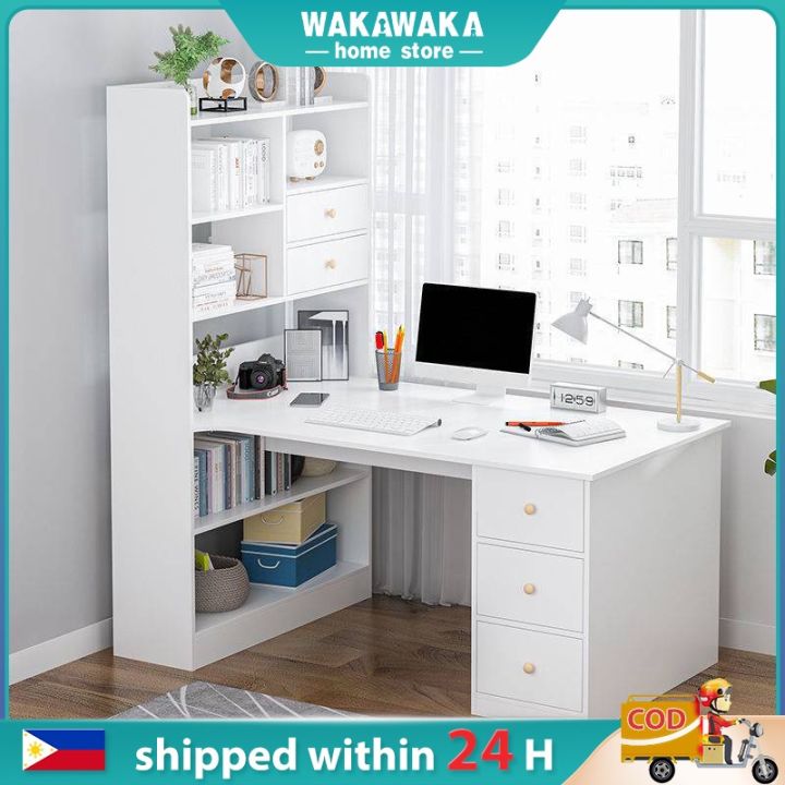 Shipping DiscountStudy Table with Drawer and Shelves Study Desk Table ...