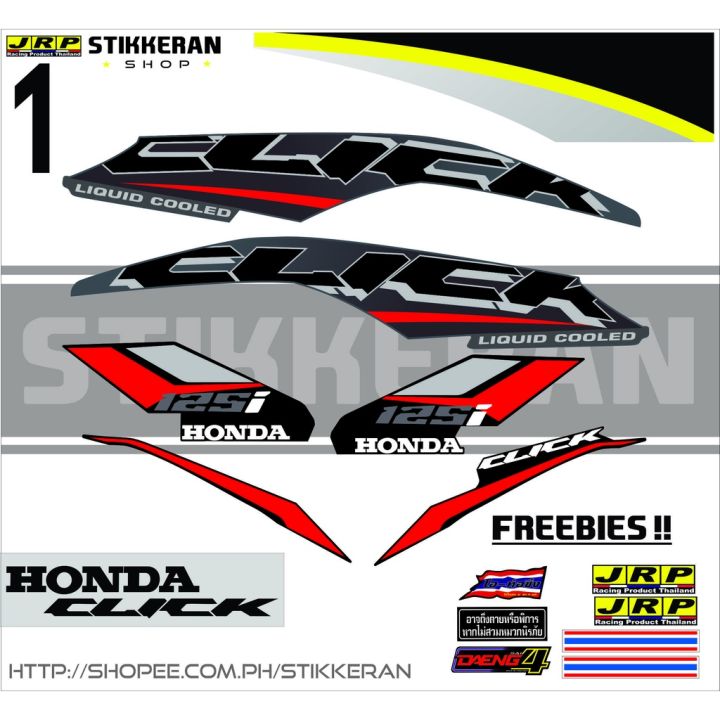 HONDA CLICK 125i VERSION 2 GAME CHANGER STOCK DECAL WITH FREEBIES ...