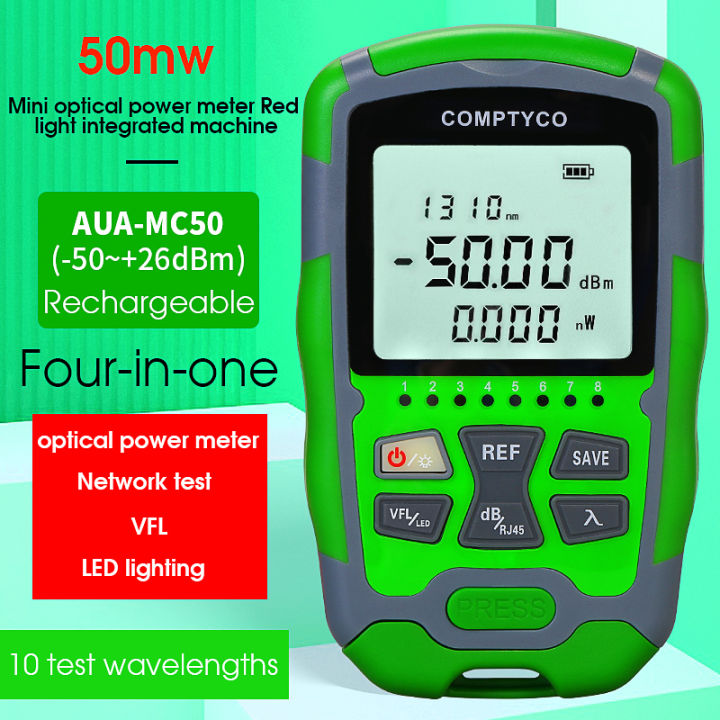 Portable Lightweight Optical Power Meter High Accurancy Rechargeable ...