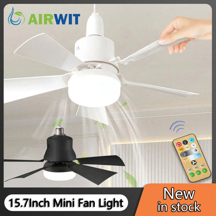 E27 Mini Ceiling Fan Lightweight Ceiling Fan DC Wind Power Compact and ...