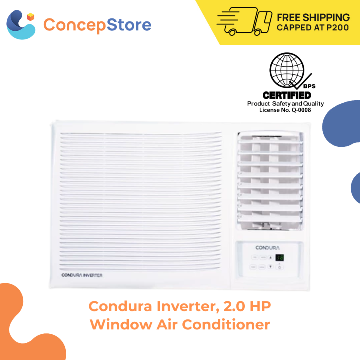 Condura Inverter, 2.0 HP Window Air Conditioner, WCONH019EEV | Lazada PH