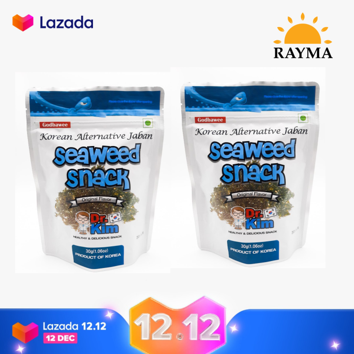 Dr Kim Alternative Jaban Seaweed Snack 30g (Twin Pack) | Lazada