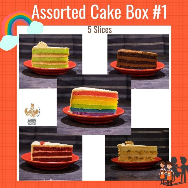 Assorted Cake Box #1 - 5 Slices | Lazada Singapore