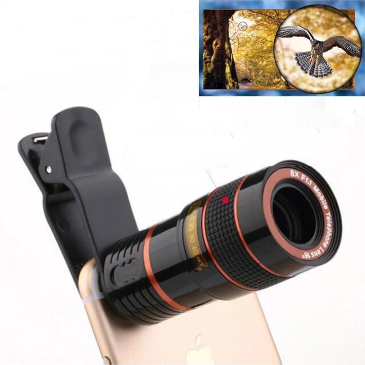 8 Times Zoom mobile phone lens telephoto mobile phone external ...