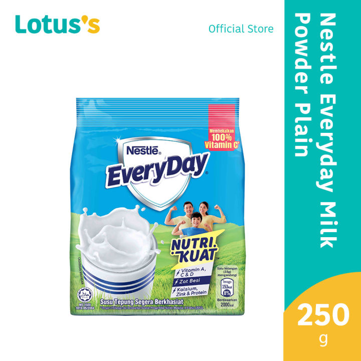 Nestle Everyday Milk Powder Plain 250G | Lazada