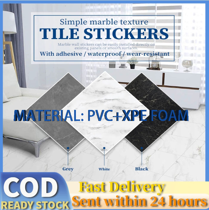 【Fast Delivery】PVC+XPE foam tiles floor flooring Self adhesive floor stickers Home Improvemet ...