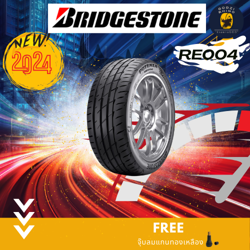 BRIDGESTONE รุ่น POTENZA RE004 195/50R15 195/60R16 205/45R17 215/45R18 225/45R18 ยางปี 2023-2024 ...