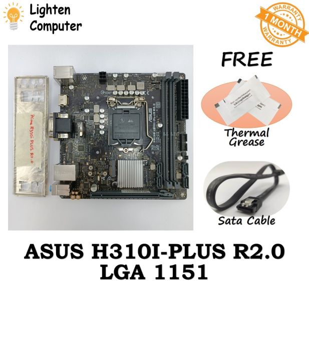 【Used】 ASUS PRIME H310I-PLUS R2.0 Motherboard | H310 | LGA 1151 | 8th ...