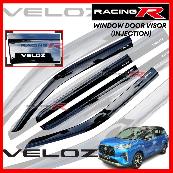 Toyota Veloz 2022 to 2025 OEM / INJECTION TYPE Window Door Rain Visor ...
