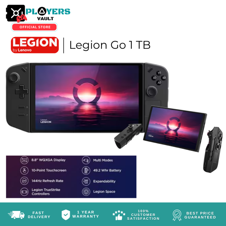 Lenovo Legion Go - 16GB with 1 TB SSD - 8.8" 144Hz QHD Gaming Handheld ...