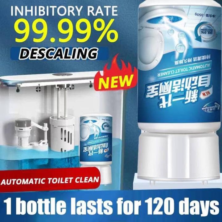 Automatic Toilet Bowl Cleaner 350ml Auto Releasing Dirt Removal 10 ...