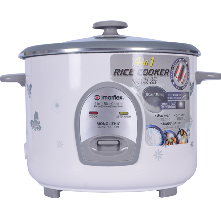 Imarflex 4-IN-1 Rice Cooker 1.8L IRC-18Q | Lazada PH