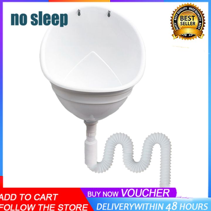 Waterless Urinal with Hose, Wall Mounted Plastic Urinals, Spatter-Proof ...