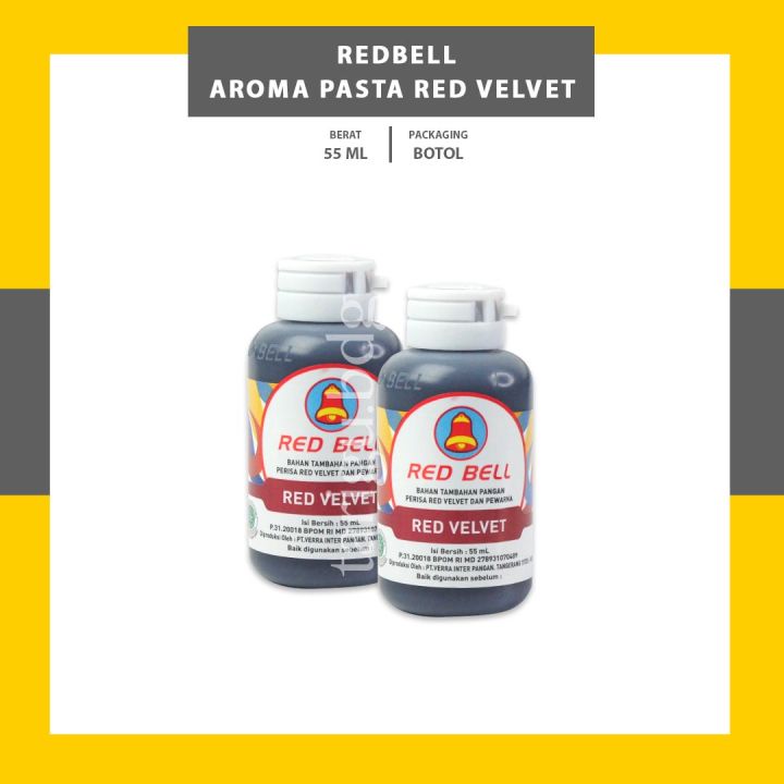 RED VELVET RED BELL PERISA MAKANAN 55ML - REDBELL AROMA PASTA PEWARNA ...