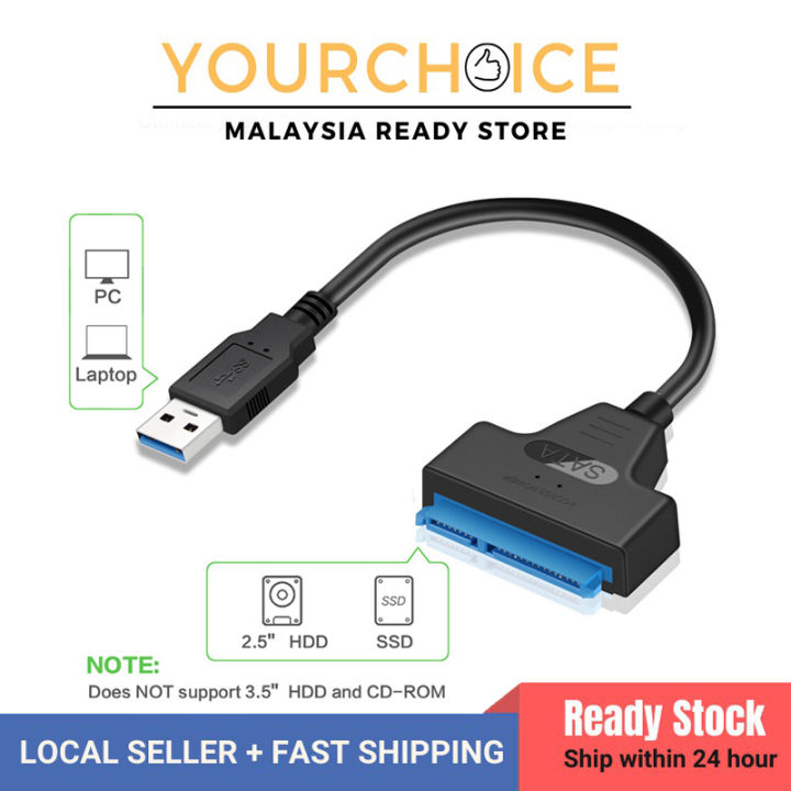 [Upgraded] SATA to USB Cable USB 3.0 SATAIII Hard Drive Adapter Cable ...