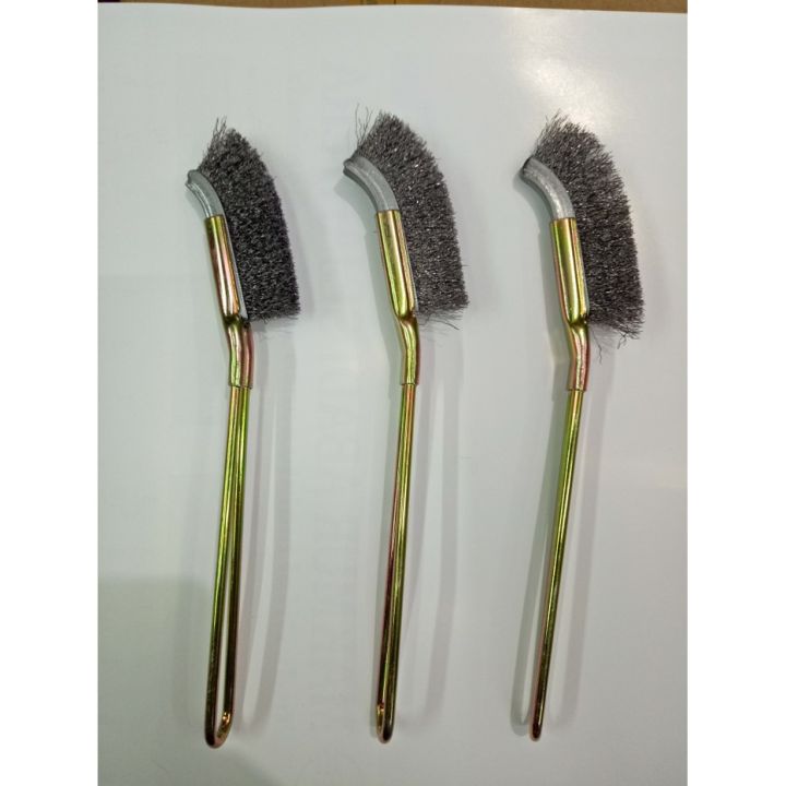 Sikat Kawat Baja Kuningan Gagang Besi Serbagun Lurus Multipro | Lazada ...