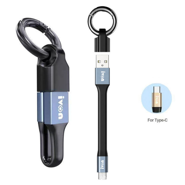 Cáp Dữ Liệu USB Nhỏ Gọn Có Móc Khóa UNI Dây Cáp Ngắn Micro USB C Type C ...