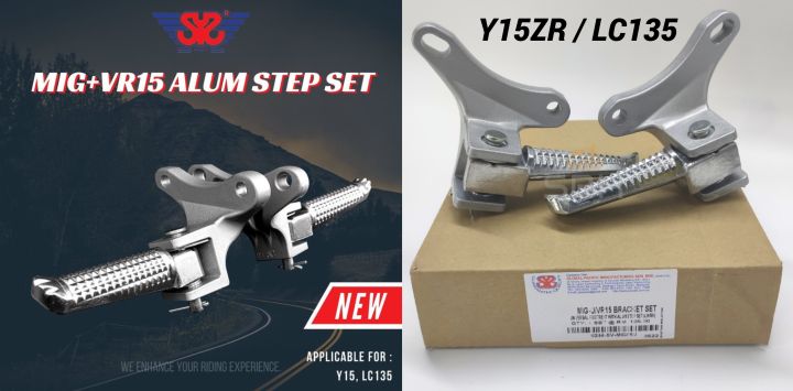 MIG VR15 SYS REAR FOOTREST BRACKET WITH FOOTREST SET - Y15ZR / 135LC ...