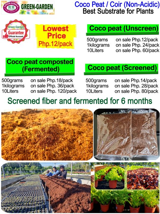 Coco Peat/Coir (Non-Acidic)Best Substrate for Plants (Fermented for 6 ...