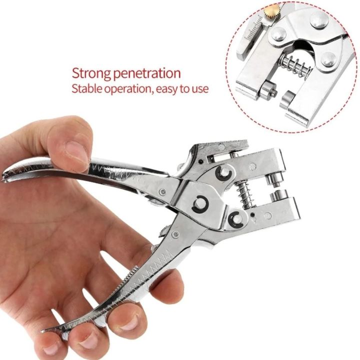 WEIWENGMALL Portable Handheld Eyelet Hole Punch Hollow Design Easy ...