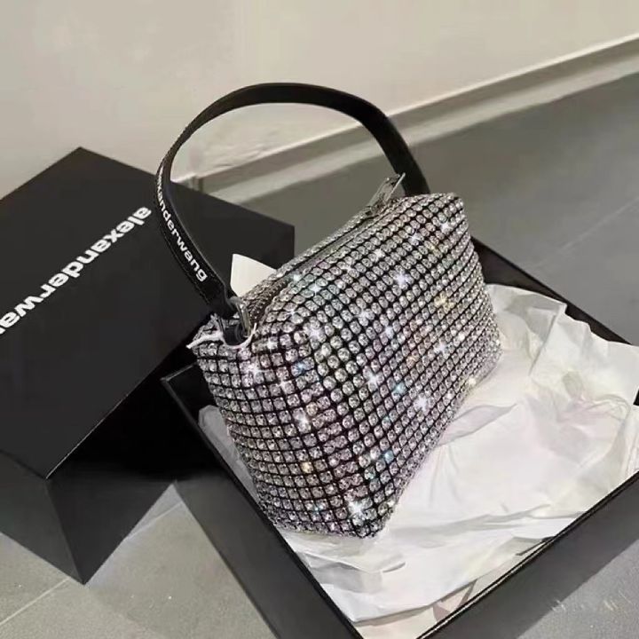 alexanderwang bling diamond bag 2024 new full diamond dinner bag ...
