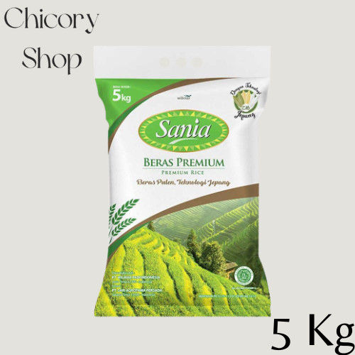 Sania Beras Premium 5kg Organik Alami Food Nasi Bahan Rice Diet Beras ...
