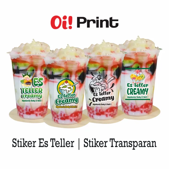 STIKER ES TELER ANTI AIR STIKER ES TELLER CREAMY STIKER CUP STIKER ES ...