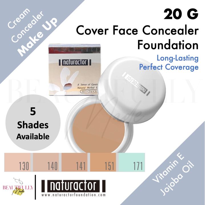 Naturactor Cover Face Concealer Foundation 20G (Made in Japan) - 5 ...