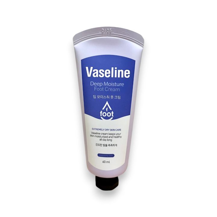 Exp2027 Vaseline deep moisture foot cream 60ml วาสลีนครีมทาเท้า ครีมทา ...