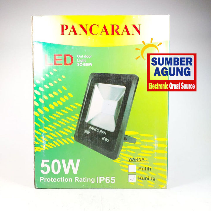 Kap Sorot Outdoor 50W Pancaran Besar Cahaya Kuning Yellow Light For ...