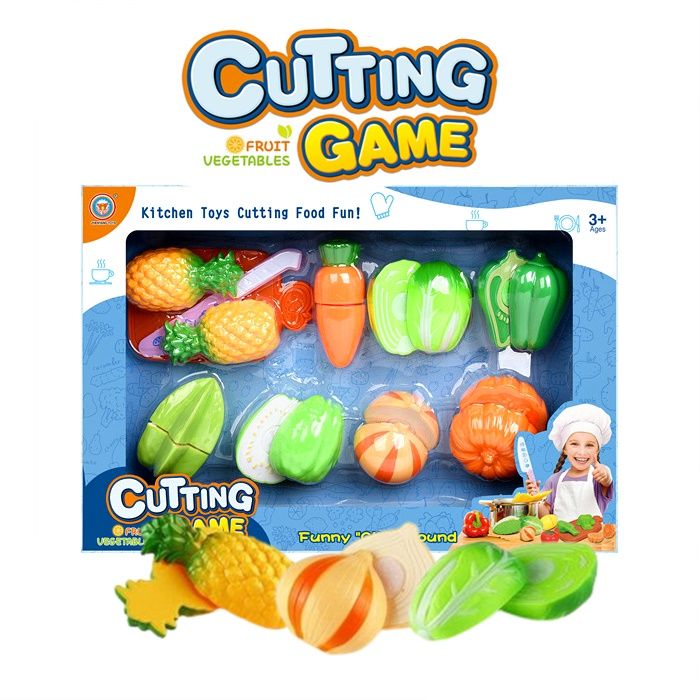 Cutting Play Food for Kids Kitchen Toys Food Cutting Fruits and ...