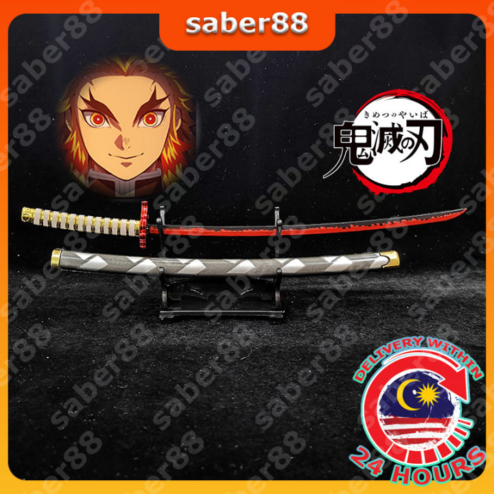 Demon Slayer Kimetsu no Yaiba Kyojuro Rengoku Flame Hashira Metal ...