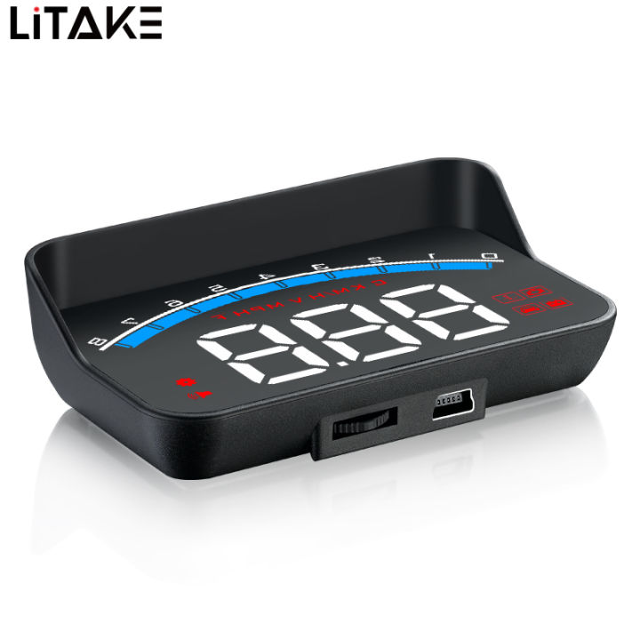 OBD II Car HUD Head Up Display Digital Windshield Projector Speed Meter ...