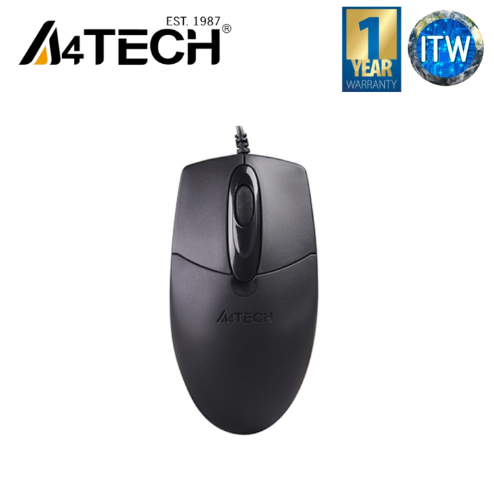 A4TECH OP-720 - 1200 DPI, Symmetric, Optical USB Wired Mouse (Black ...