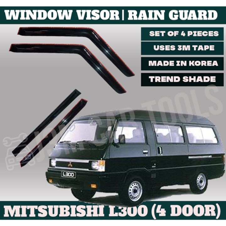 Mitsubishi L300 Versa Van (4 Doors) Rain Guard Window Visor | Lazada PH