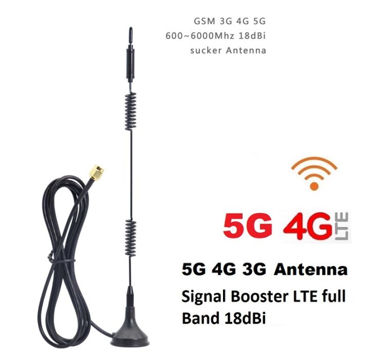 5G 4G 3G 18dBi Antenna Signal Booster High Gain Full Band 600-6000MHz ...