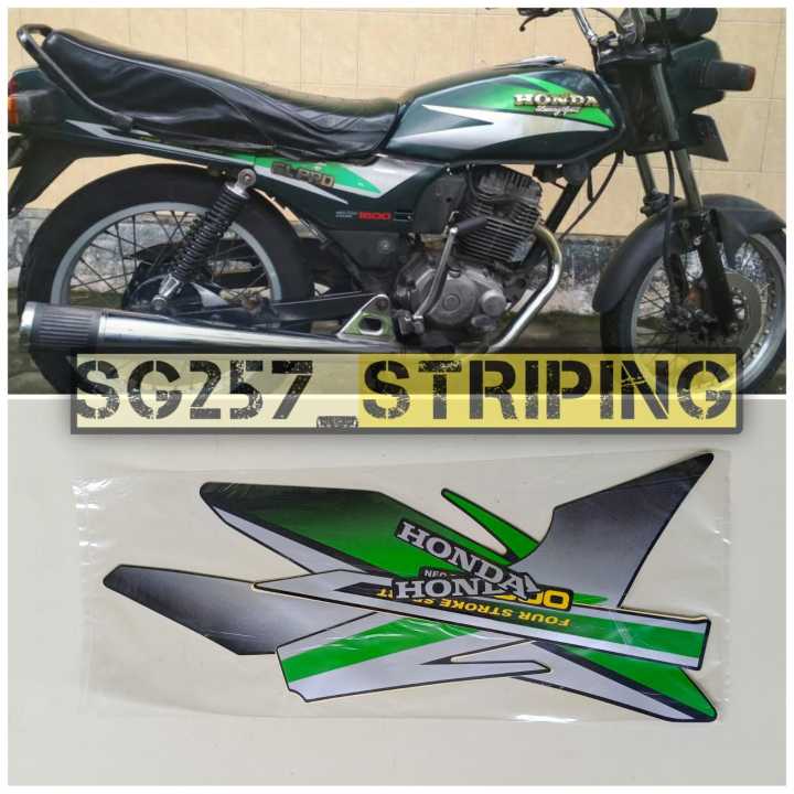 Stiker Striping Lis Bodi Motor GL Pro 1996 Warna Hijau | Lazada Indonesia