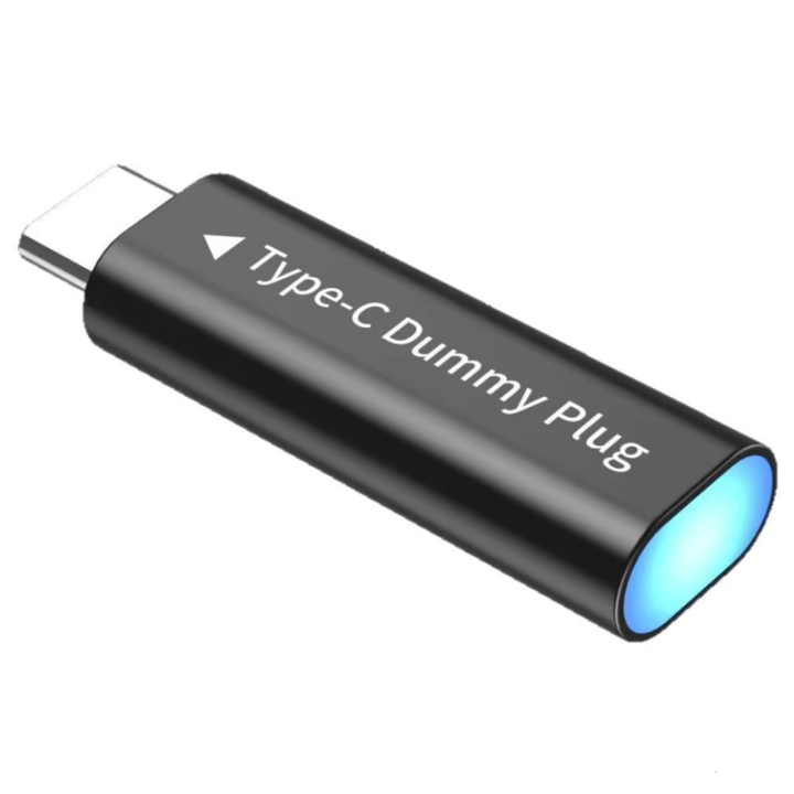 Type C Dummy Plugs DisplayPort Virtual Headlessly Adapter With EDID ...