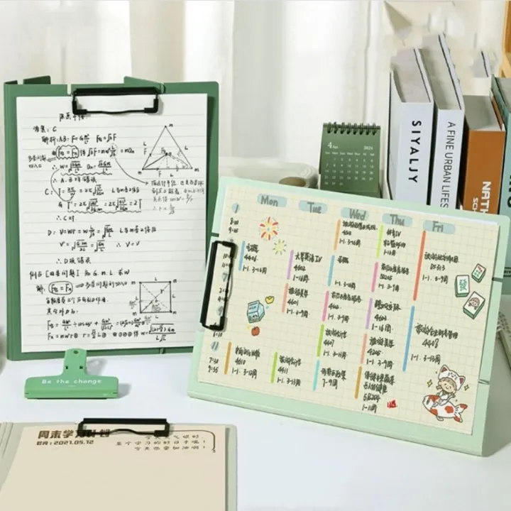 Clipboard Stand File Folder Writing Pad Folding Paper Display Stand ...